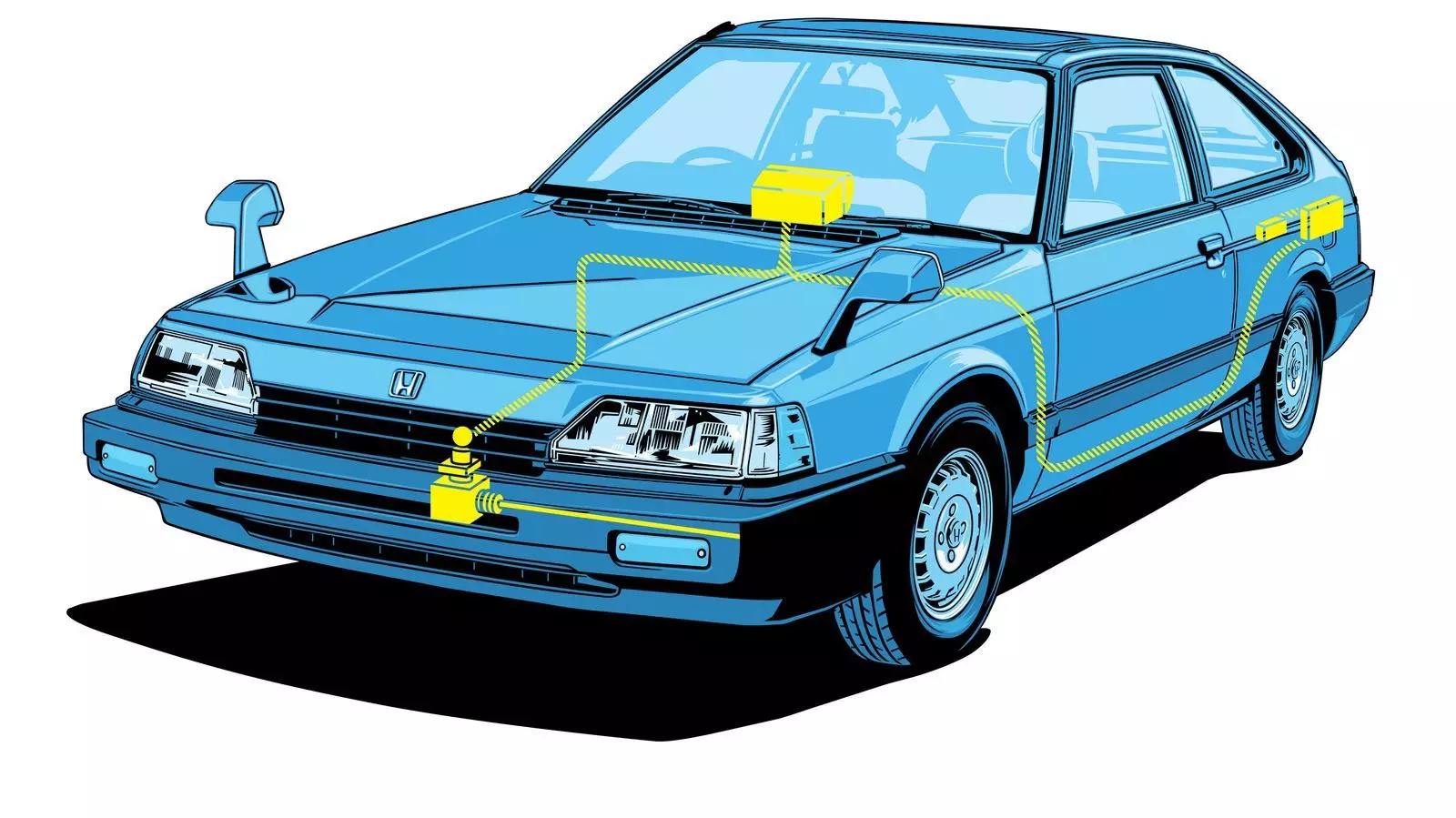 O primeiro sistema de navegação no carro foi alimentado por hélio