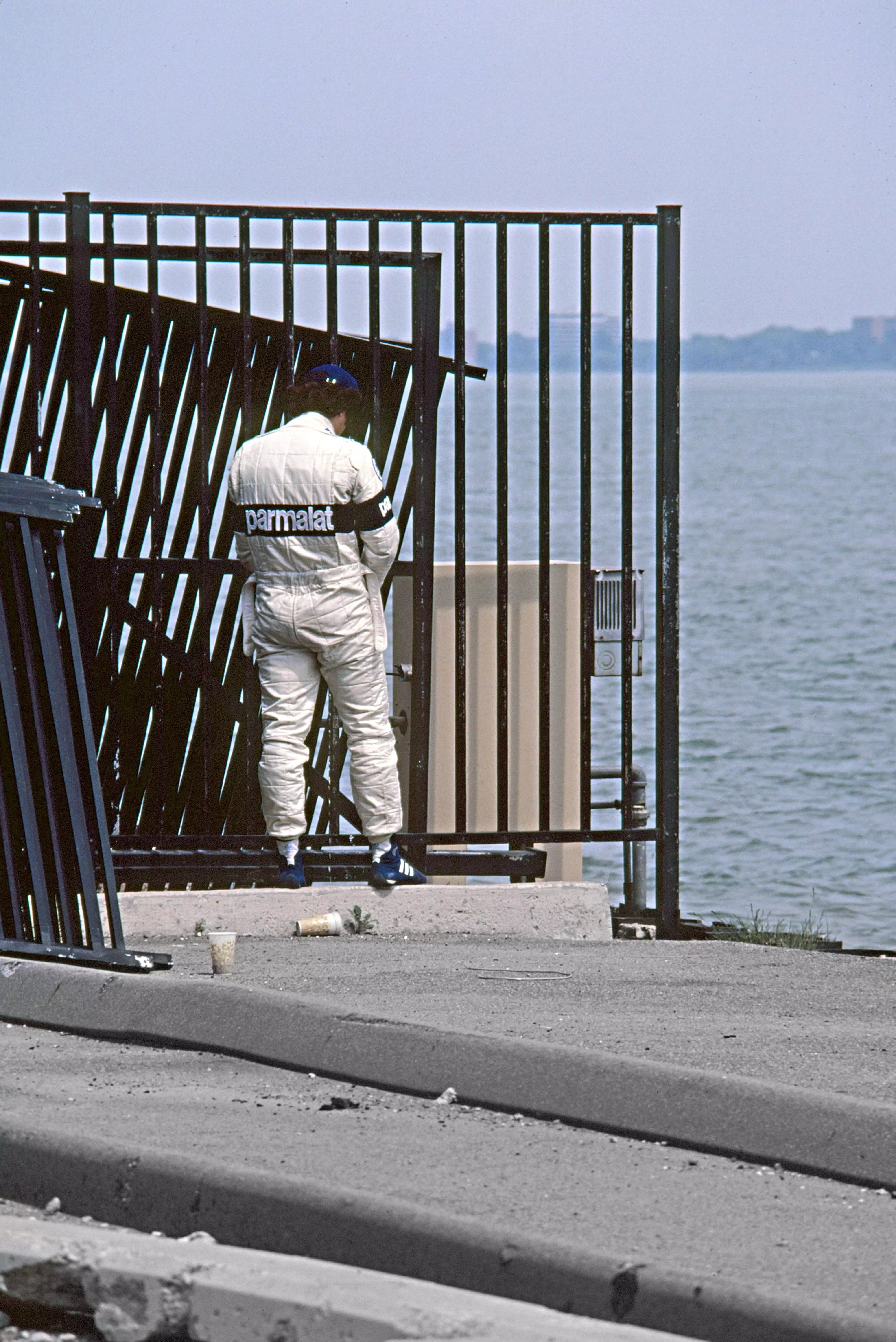 actual campeón mundial nelson piquet, hipódromo de detroit 1982