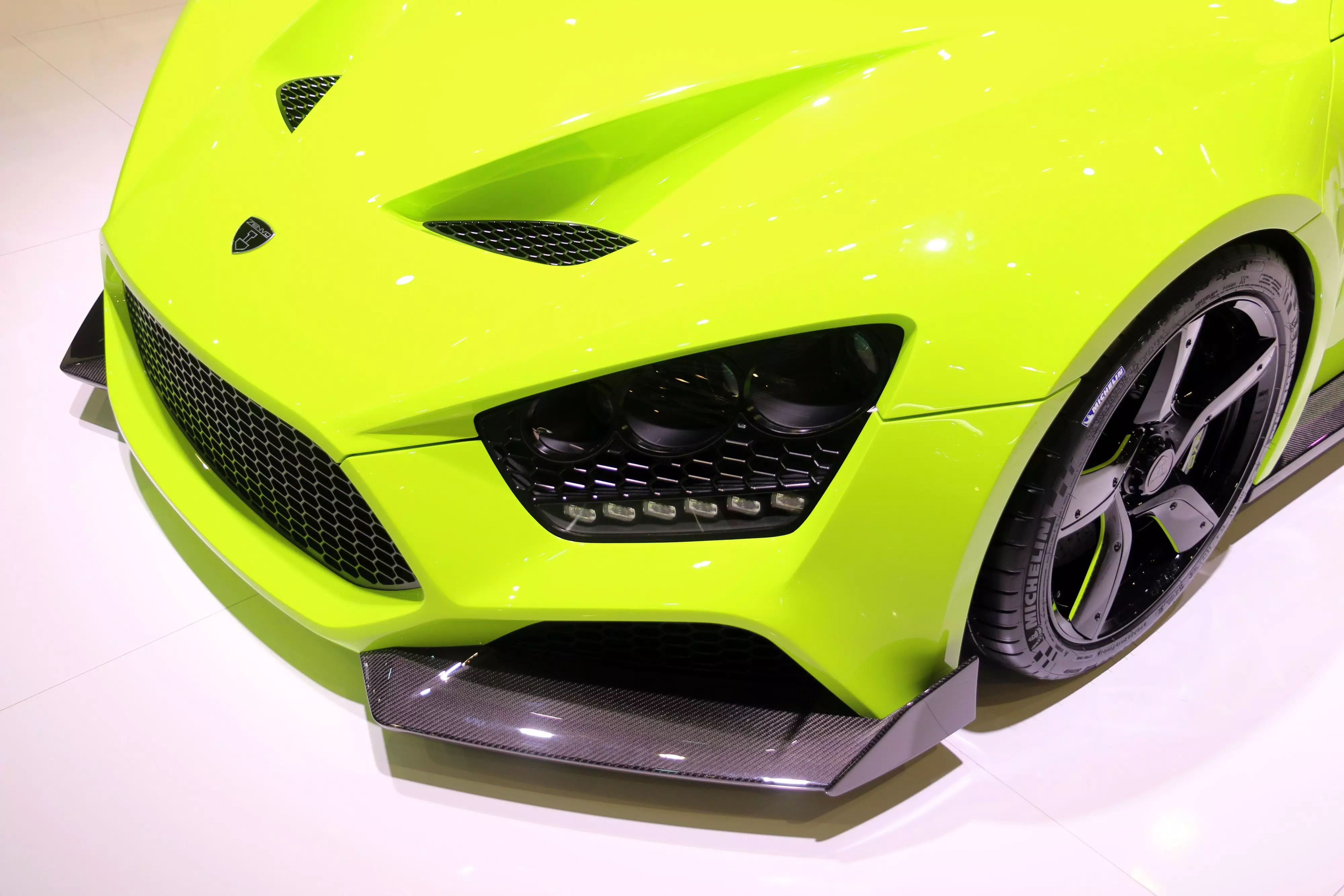 Motar kasa, Mota, Mota, Motar wasanni, Motar kera, Supercar, Zenvo ST, Nunin Auto, Yellow, Lamborghini,