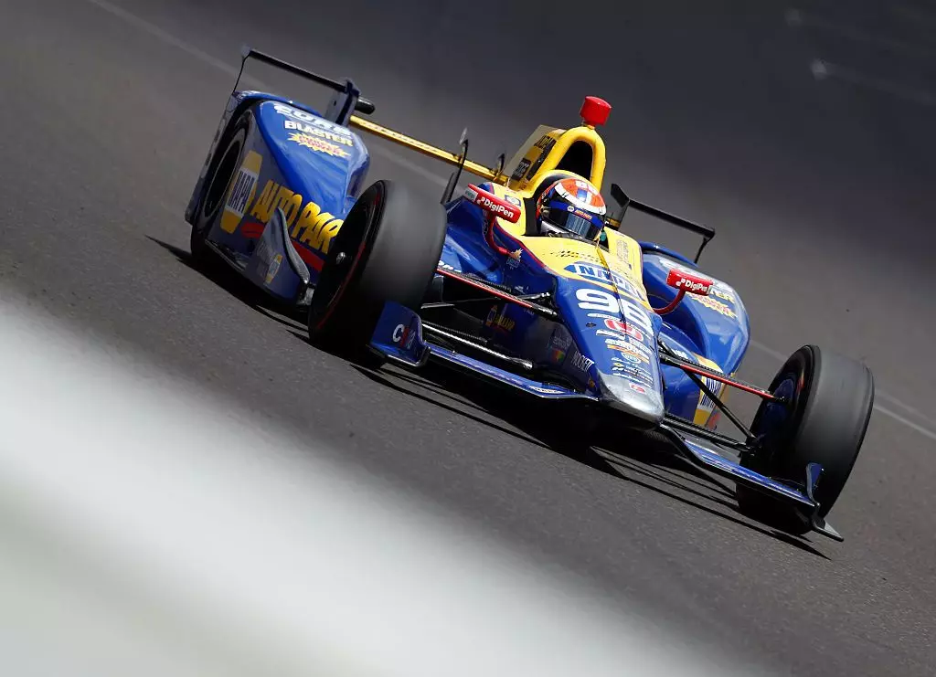 indianapolis, gegužės 29 d. alexander Rossi iš Jungtinių Valstijų, 98 andretti herta autosport honda dallara vairuotojas, dalyvauja 100-ajame Indianapolis 500 lenktynėse Indianapolio greitkelyje 2016 m. gegužės 29 d. Indianapolyje, indiana nuotrauka, autorė jamie images