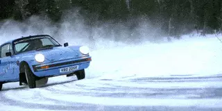 Tuthill Porsches Ice Driving