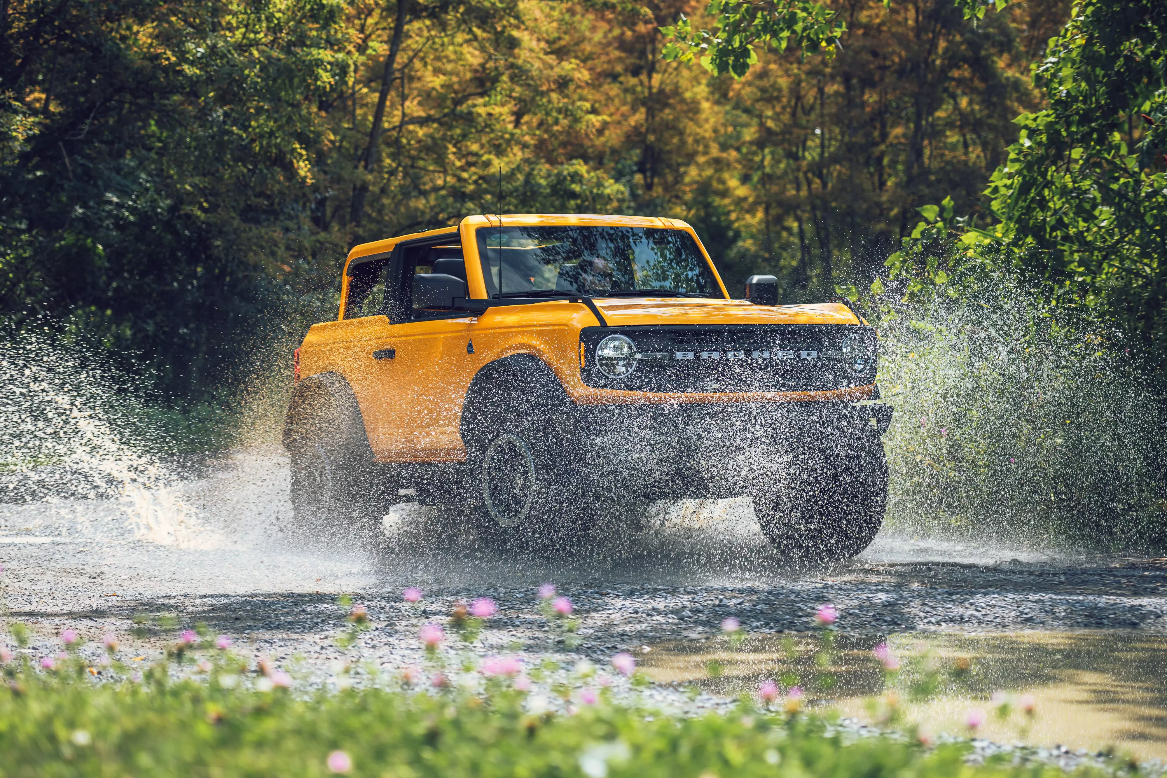 ford bronco sasquatch due porte giallo del 2021