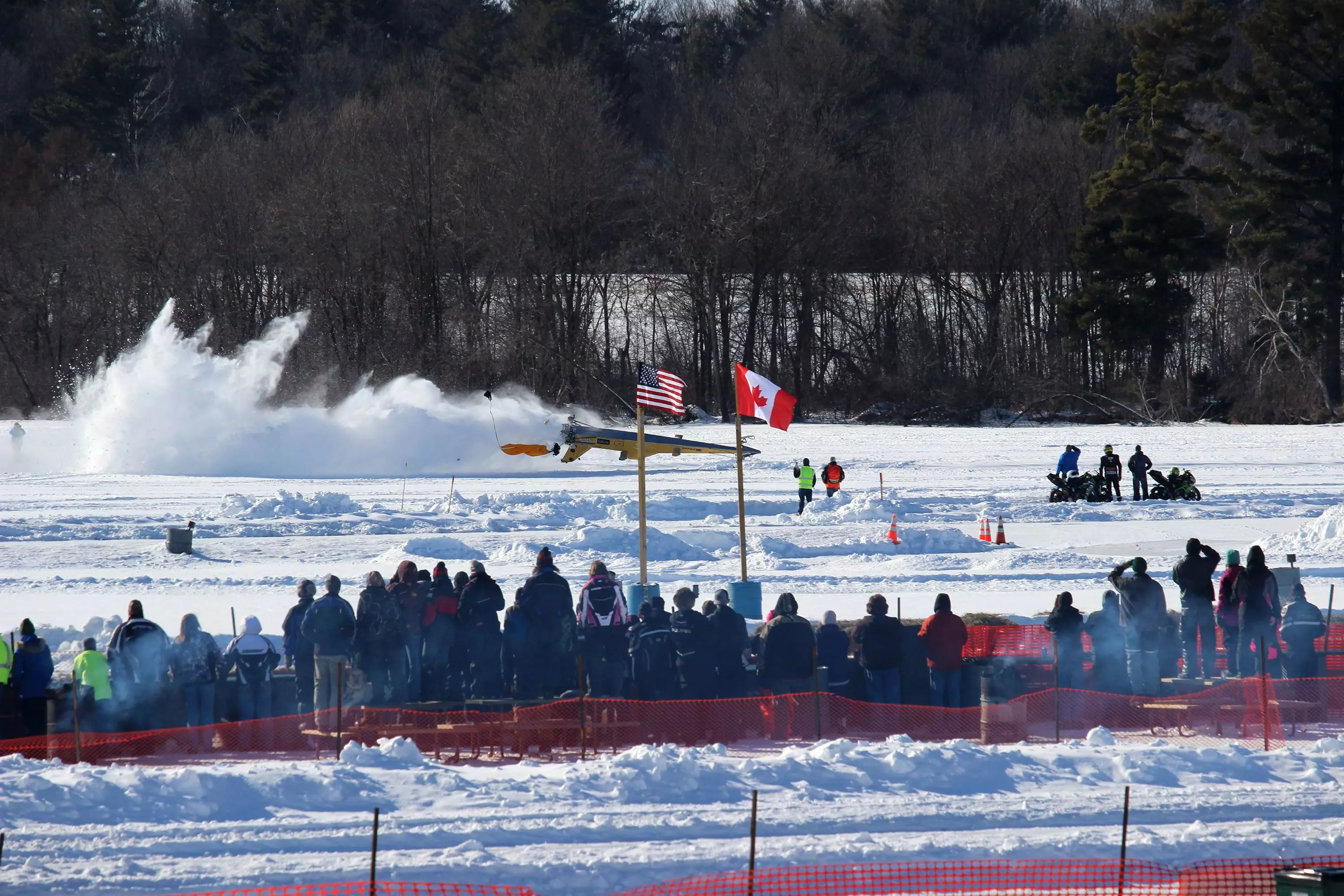 El terror pur d'un accident de 250 MPH sobre gel