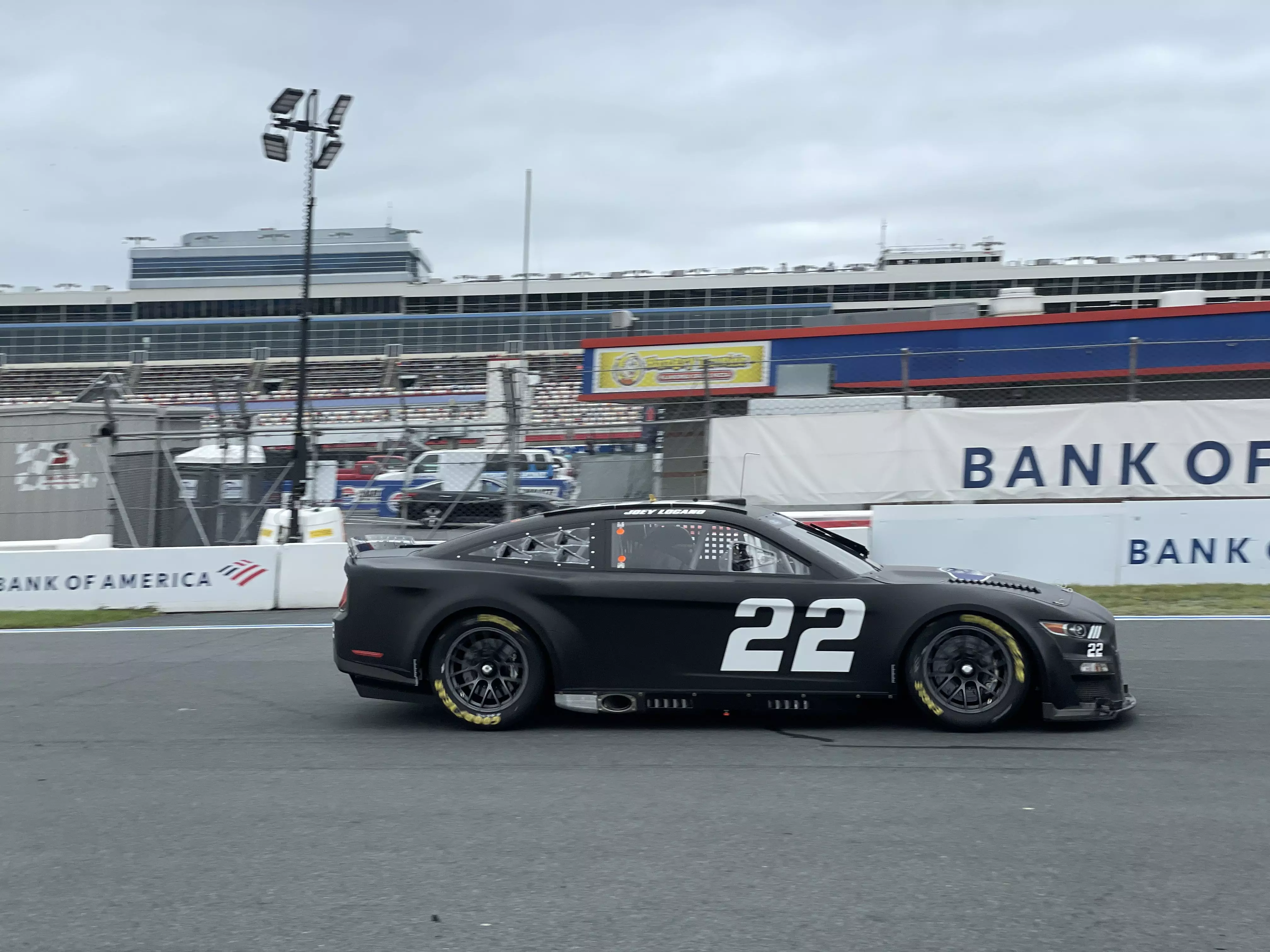 próxima geração de testes nascar na charlotte motor speedway