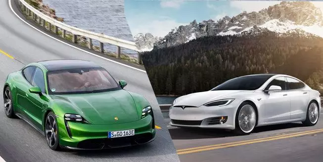 Porsche taycan vs modela tesla s