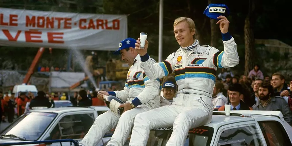 Ari Vatanen in Terry Harryman Monte Carlo Rally 1985