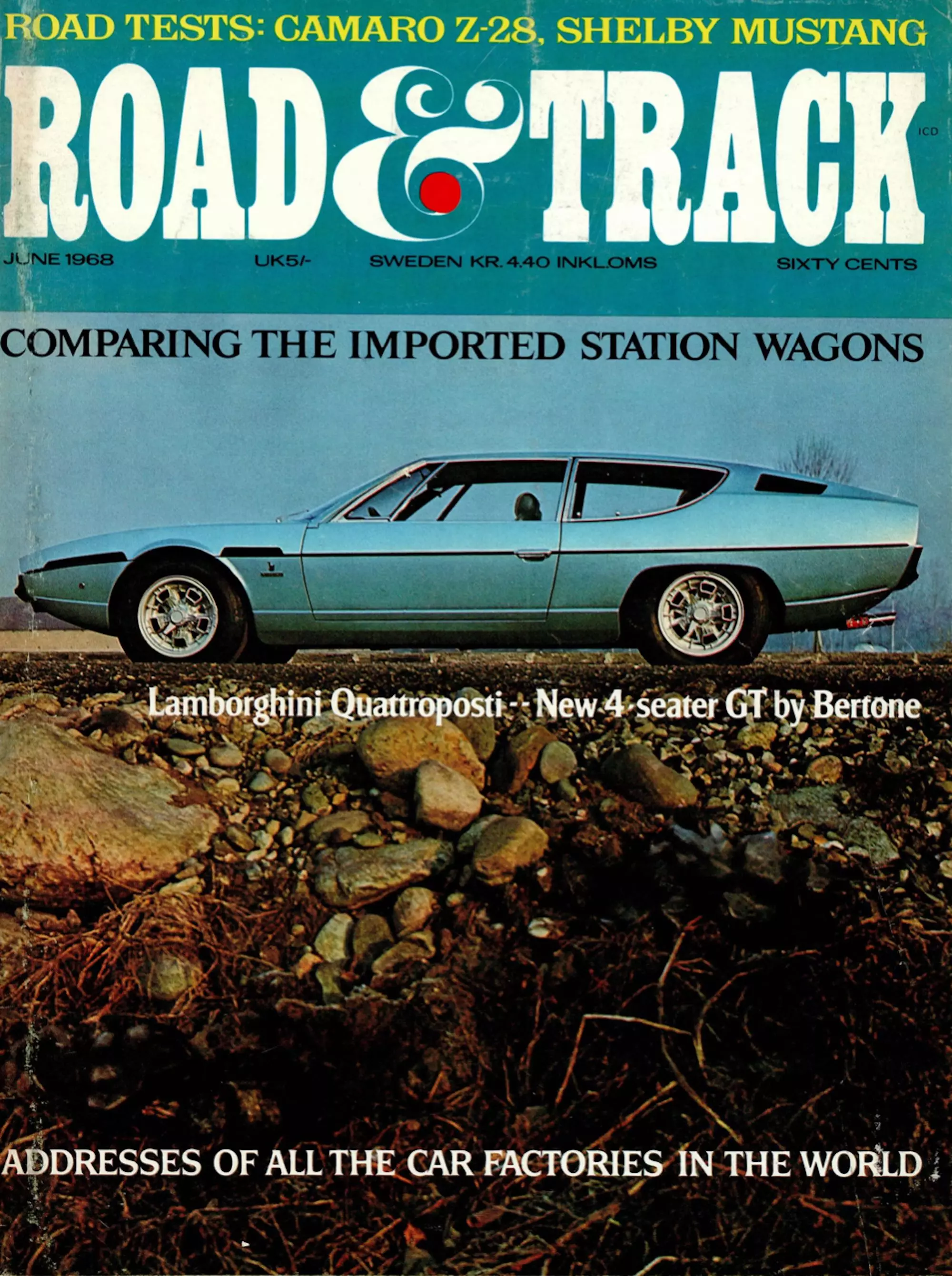 road and track june 1968 camaro z28 road test