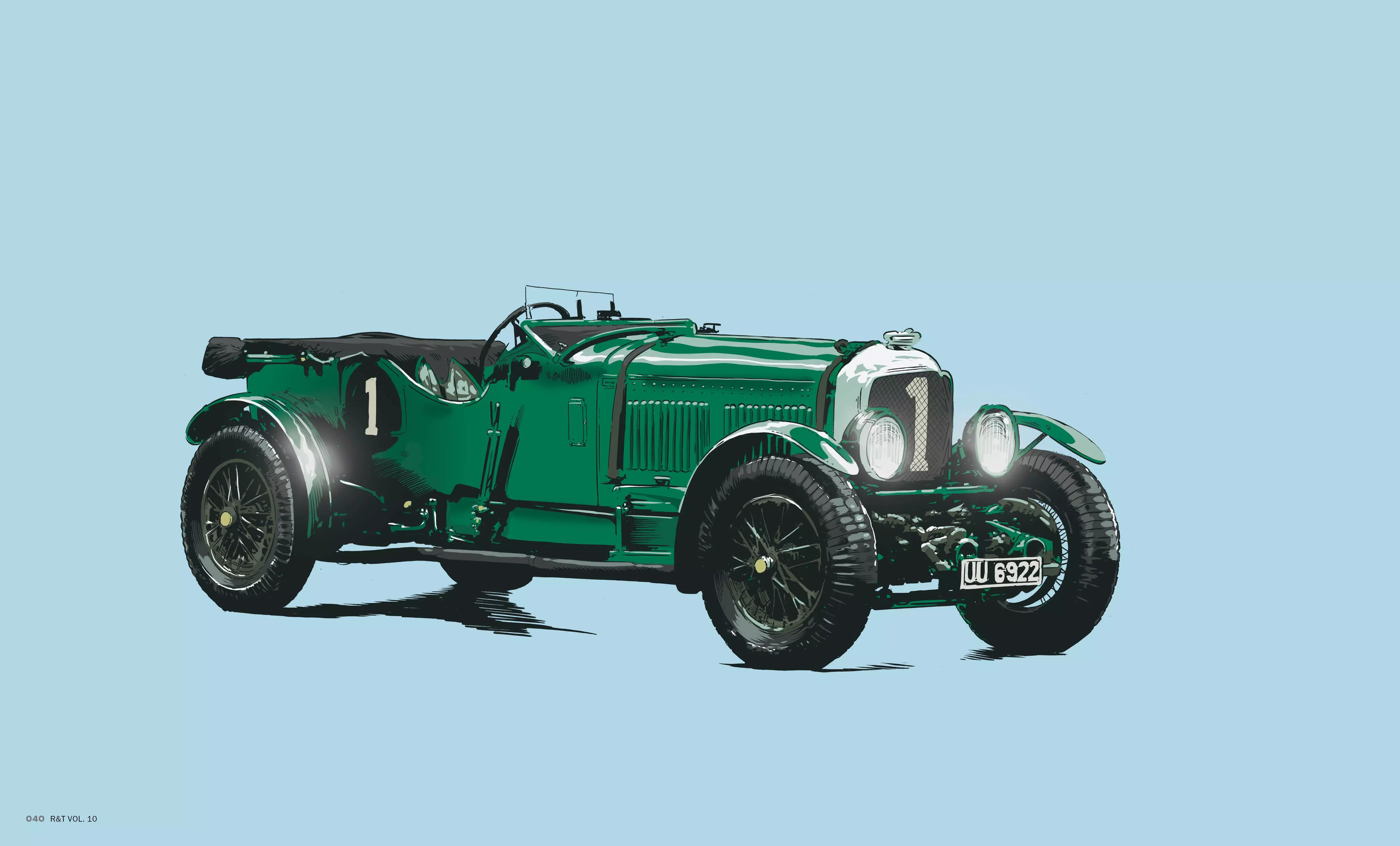 1929. gada Bentley ātrums seši vecais pirmais numurs