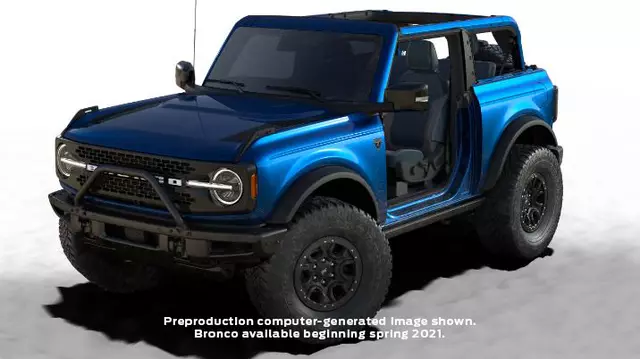 bronco primeira edição azul