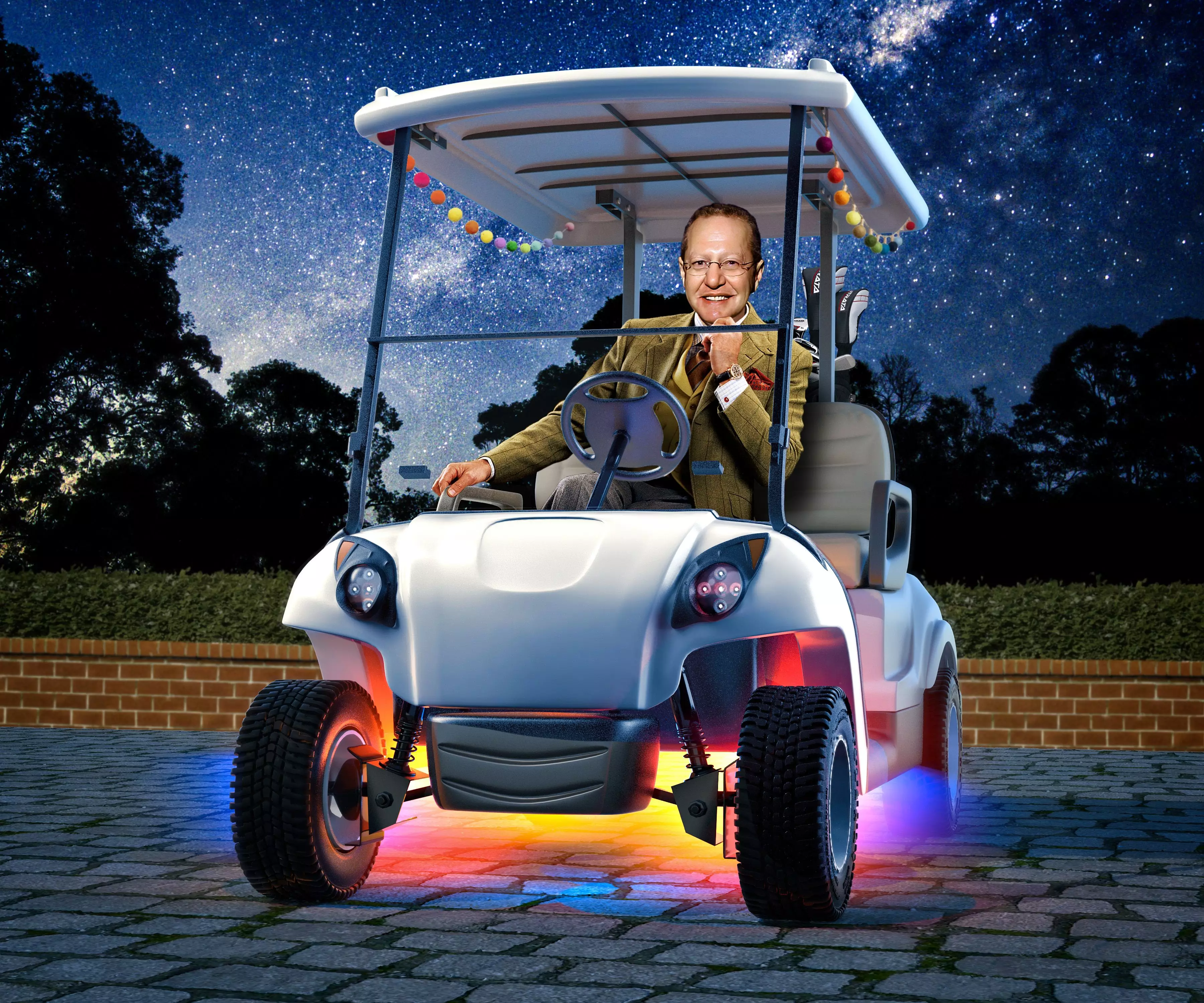 golf cart na may underglow