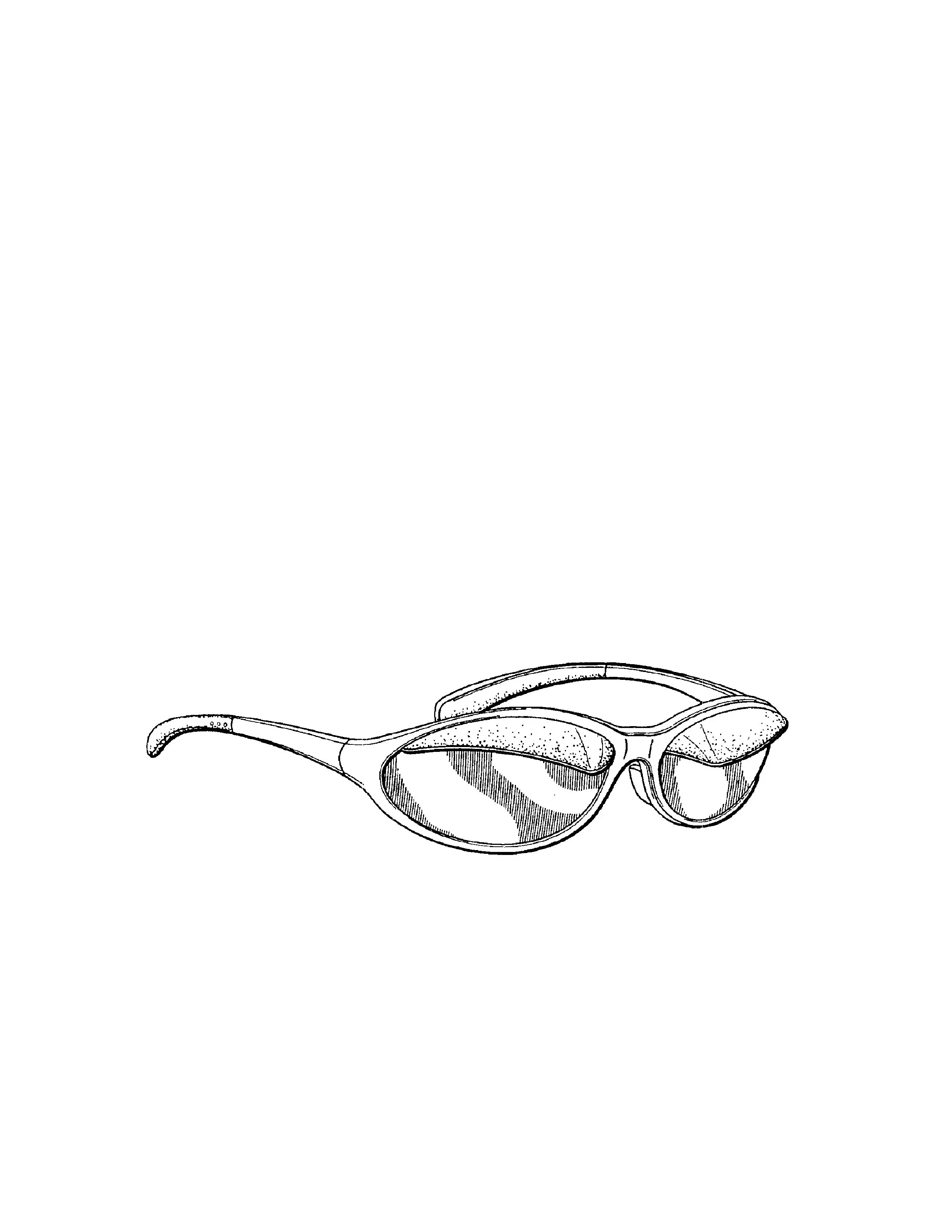 lunettes de soleil en plastique avec visières intégrées