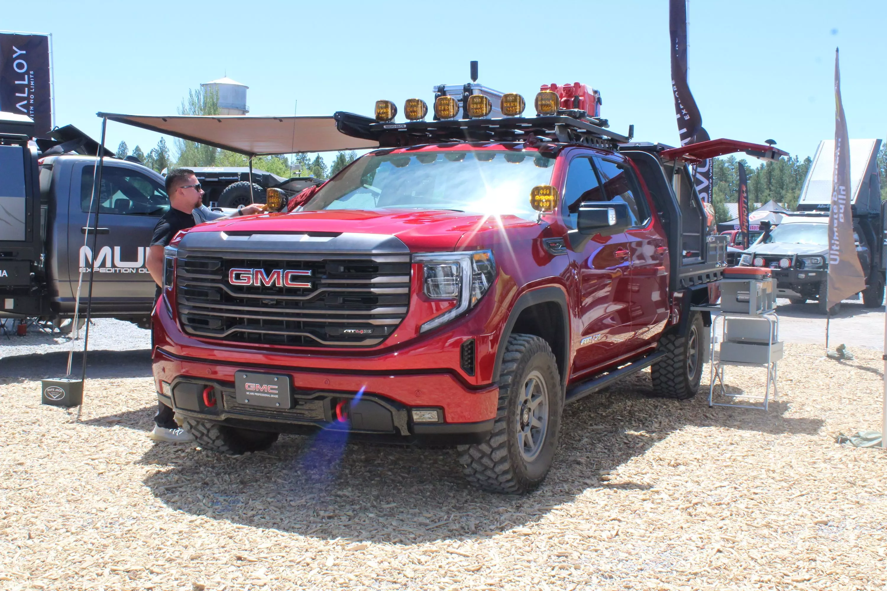 overland expo west 2022 ultimate overland build gmc sierra at4x by mits alloy