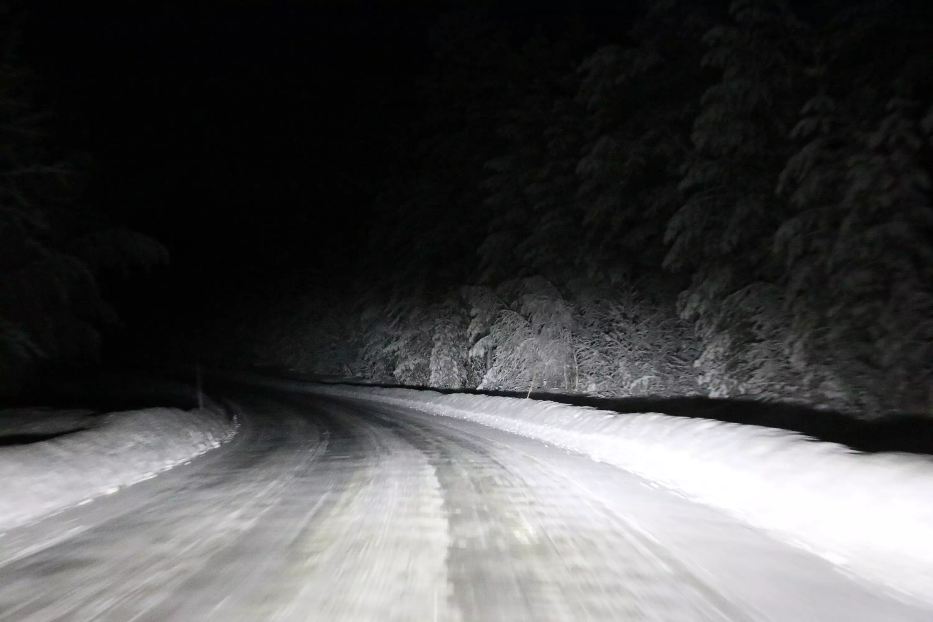 Swart, Wyt, Snie, Darkness, Winter, Swart-wyt, Road, Freezing, Ynfrastruktuer, Sky,