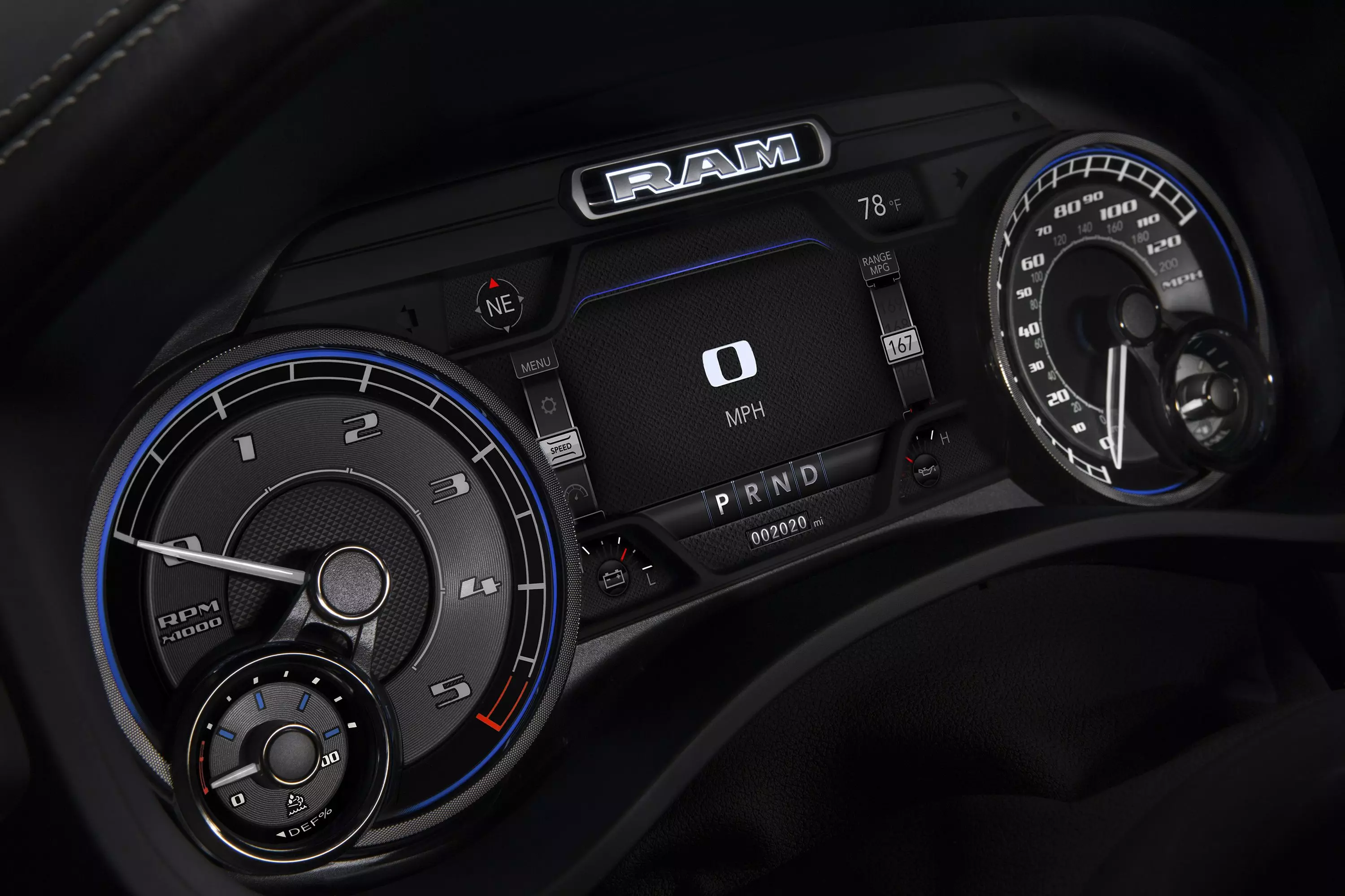 2020 Ram 1500 EcoDiesel gauges