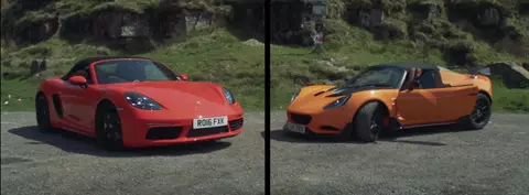 Porsche 718 Boxster vs. Lotus Elise Cup 250