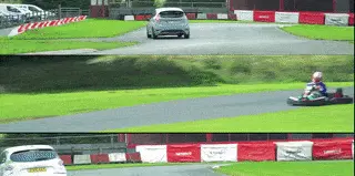 Fiesta ST vs Renault Zoe vs Kart