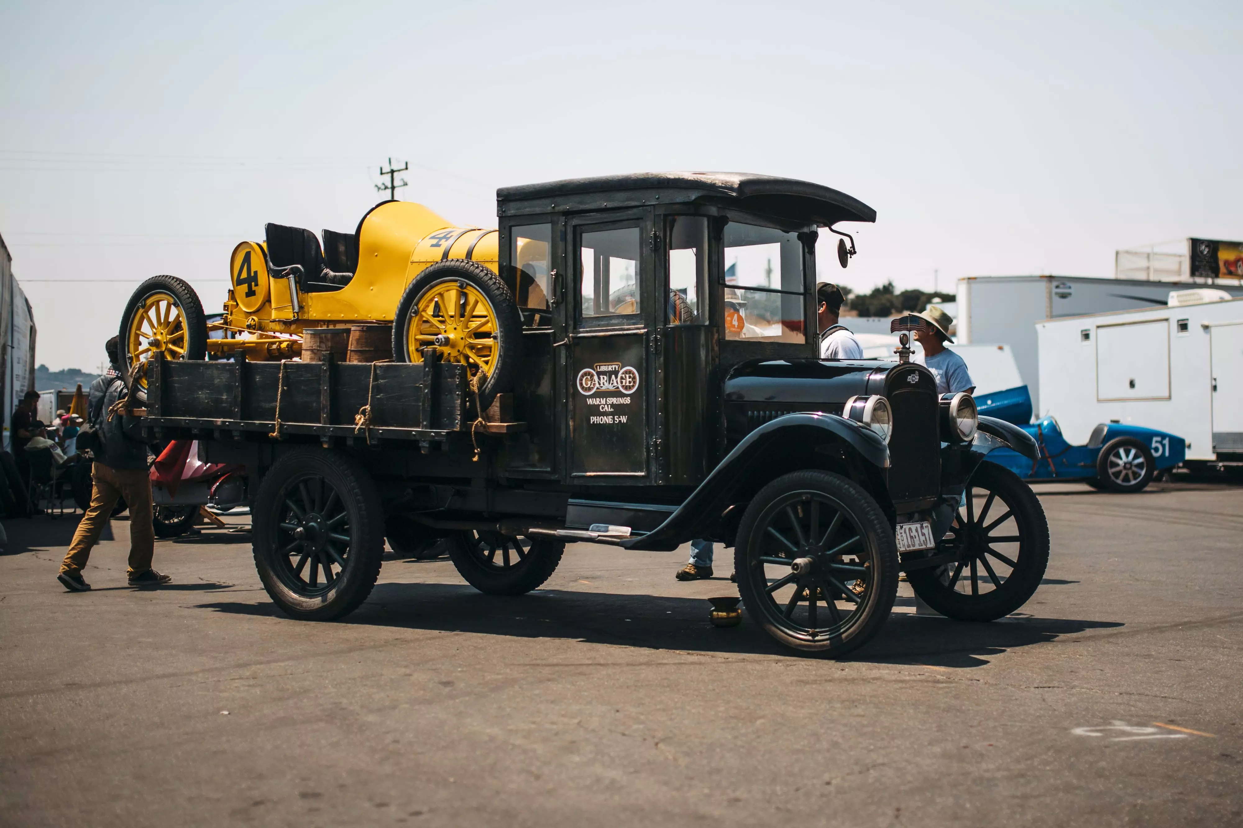 Race hauler Monterey Historics