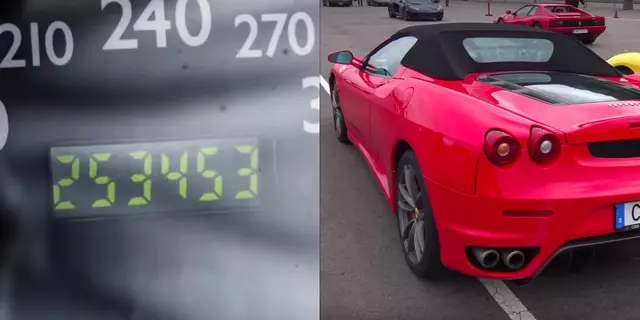 Tällä Ferrari F430:lla on 157 000 mailia - Suuren ajetun Ferrari 430 Cabriolet